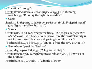 Prepositions and Case Theory | PPT