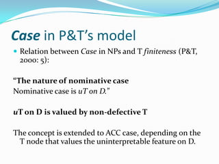 Prepositions and Case Theory | PPTX
