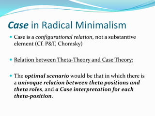 Prepositions and Case Theory | PPTX