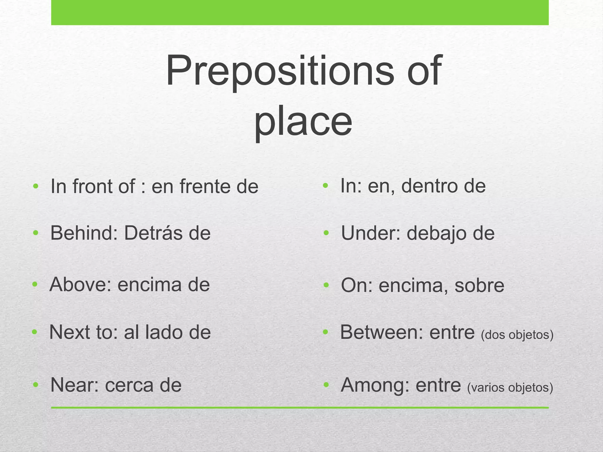 Prepositions and places | PPTX