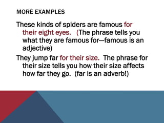 Prepositions as modifiers | PPTX