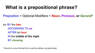 Prepositions at the Beginning of Sentences | PDF