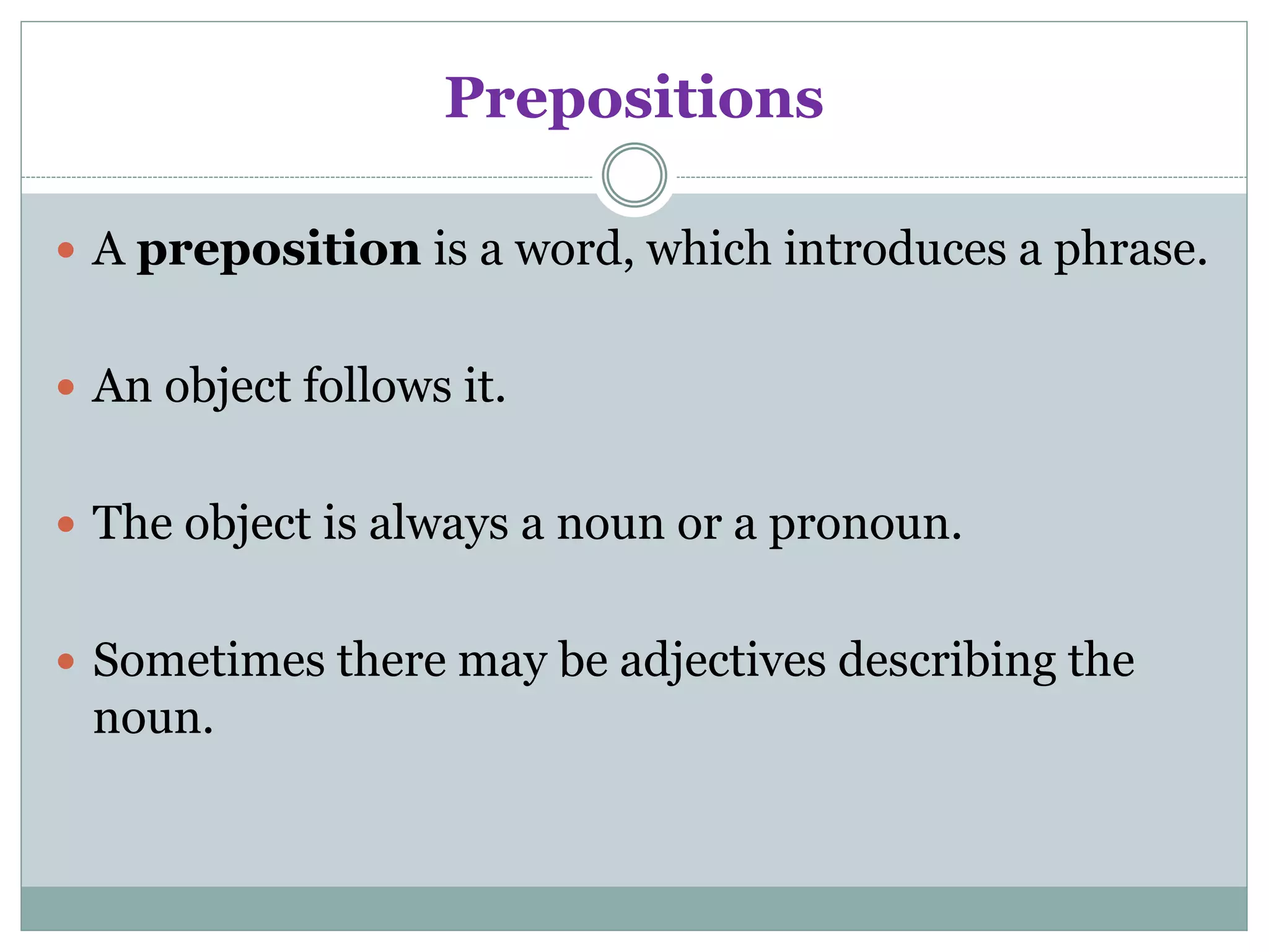 Prepositions conjunctions interjections.Edtech | PPTX
