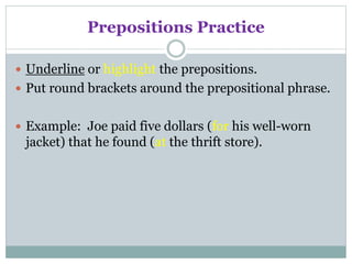 Prepositions conjunctions interjections.Edtech | PPTX
