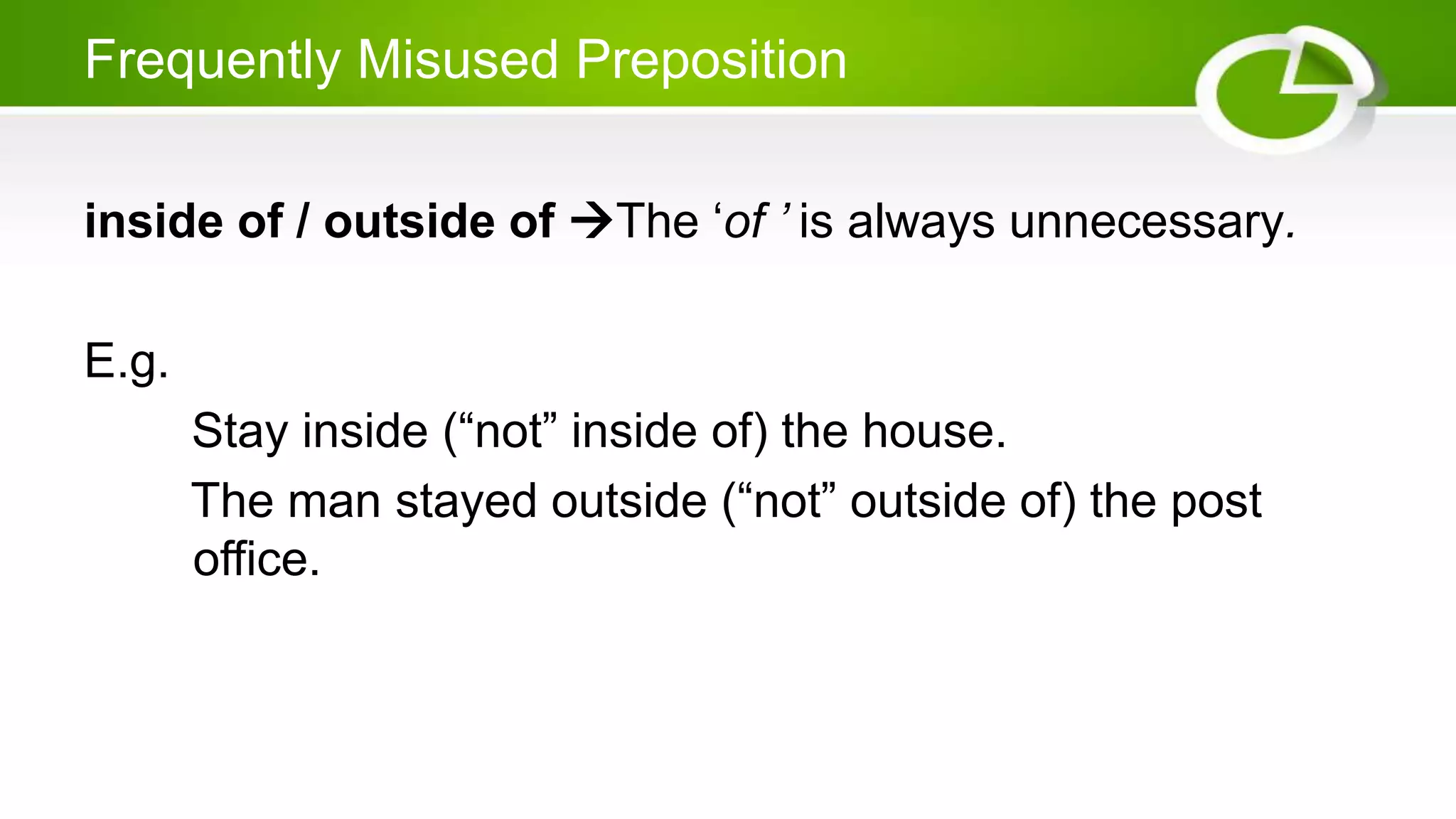 Prepositions with solved examples | PPTX