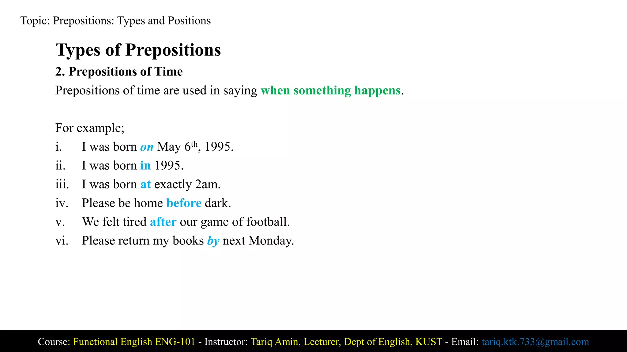 Prepositions: forms and types | PPTX