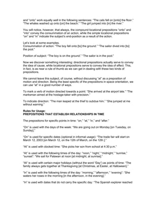 Prepositions Handout#2 | DOC