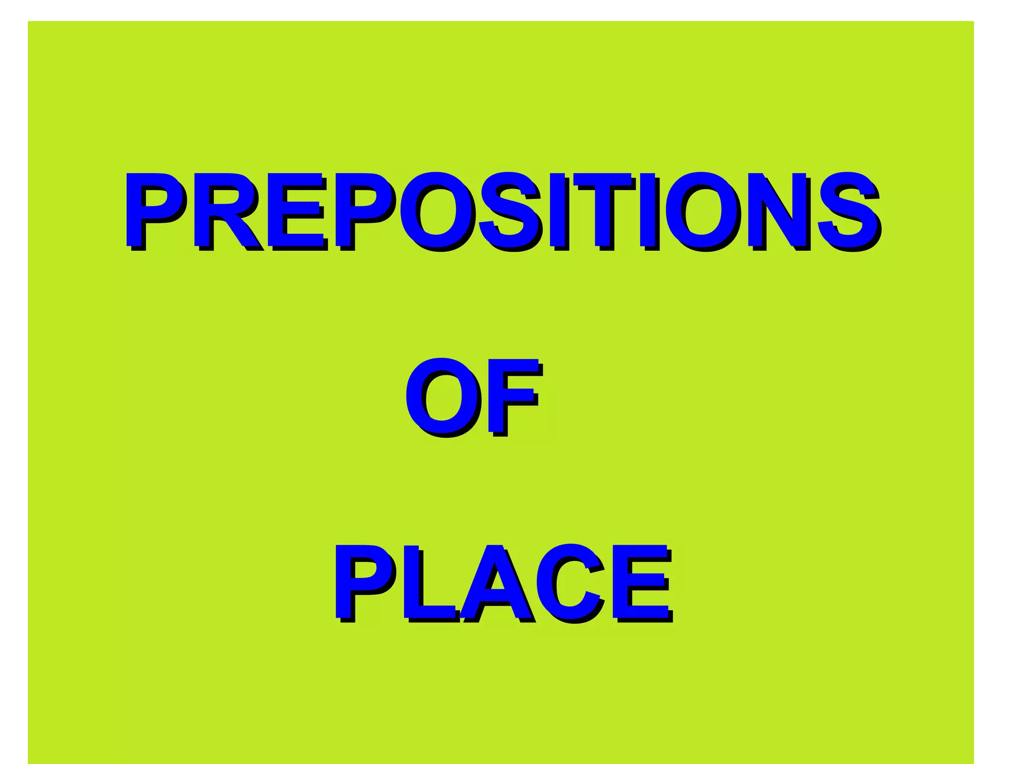 Prepositions images | PPT