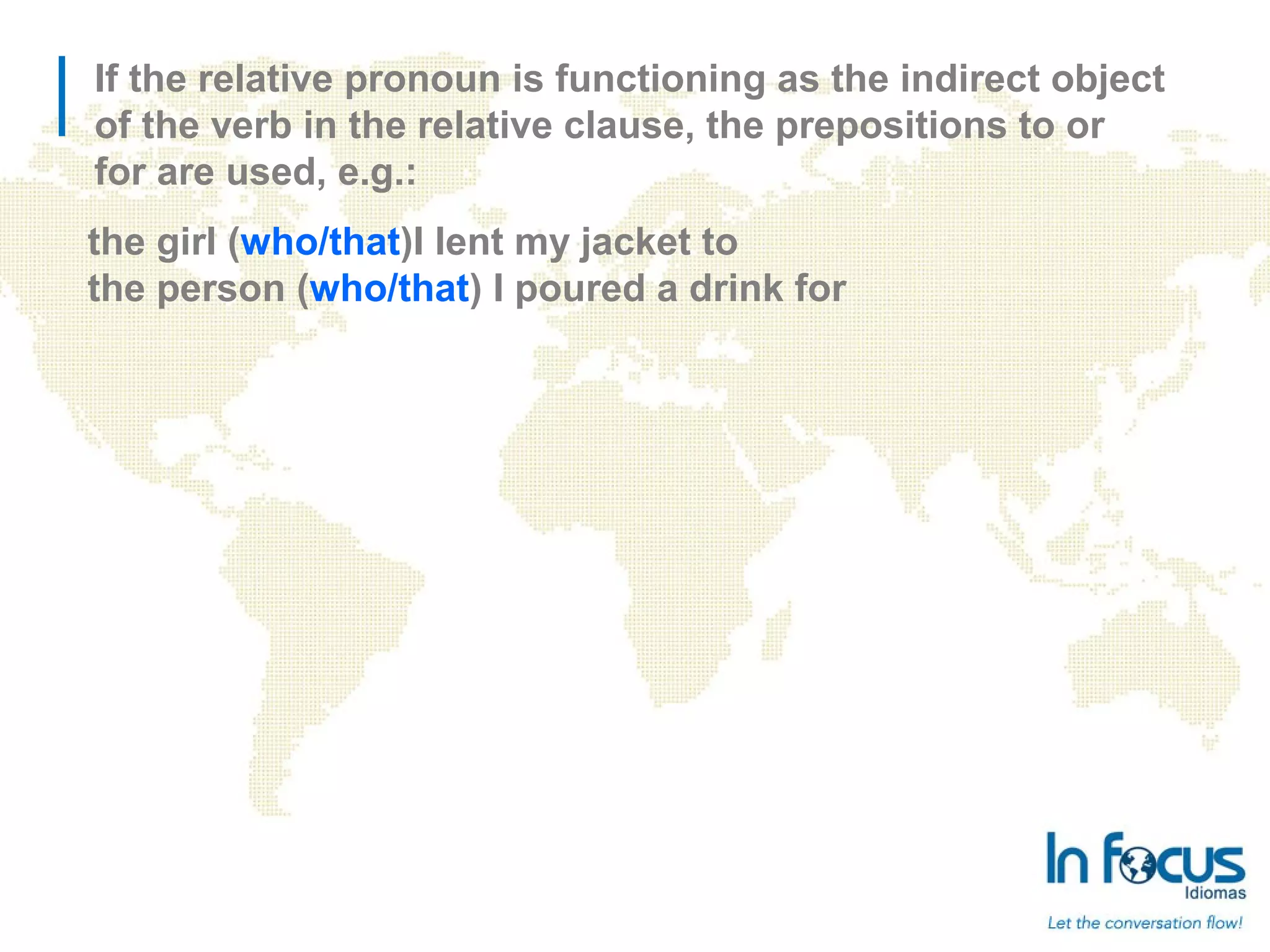 Prepositions in relative clauses | PPS