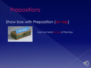 Prepositions mini lesson_esl502[1] | PPTX