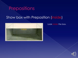 Prepositions mini lesson_esl502[1] | PPTX