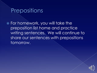 Prepositions mini lesson_esl502[1] | PPT