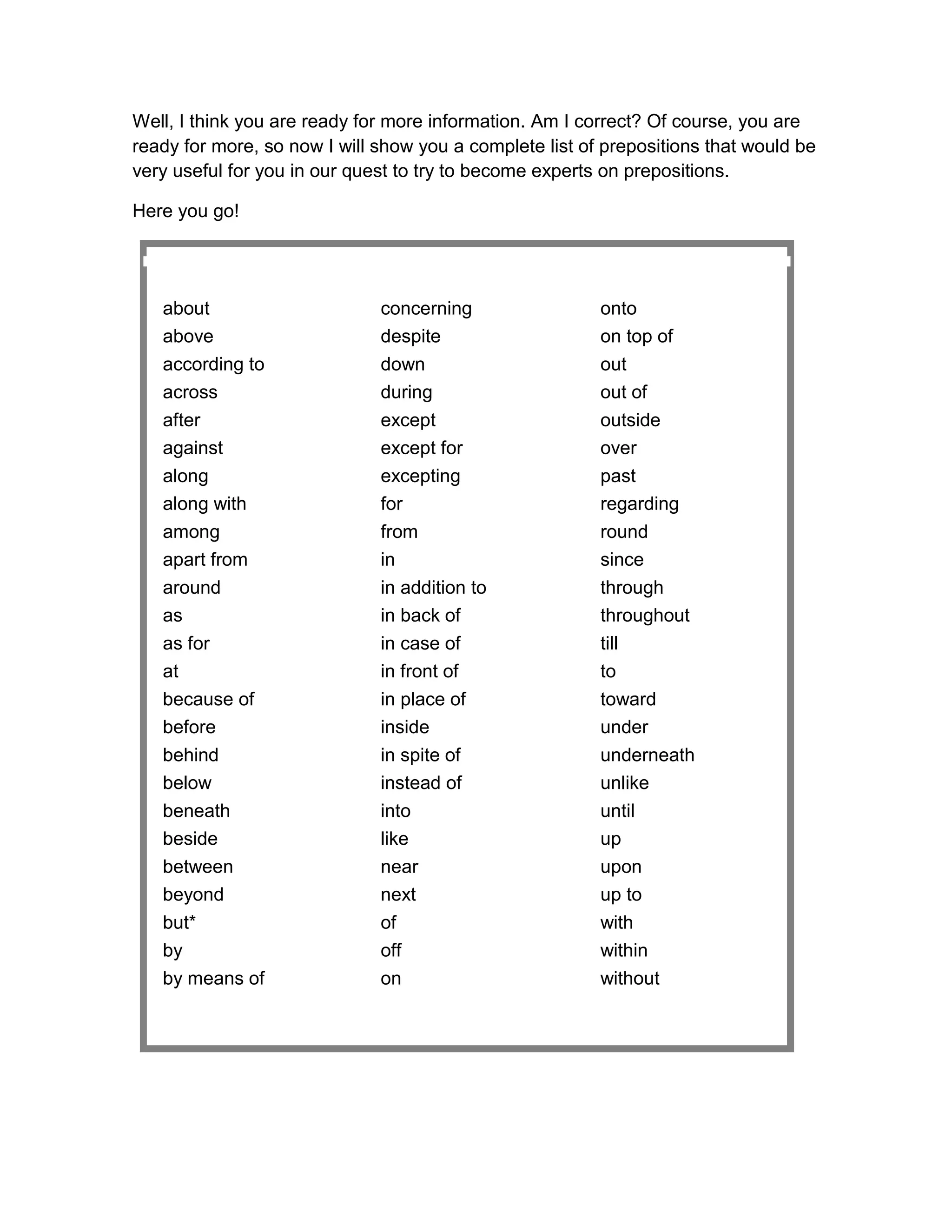 Prepositions module | DOCX