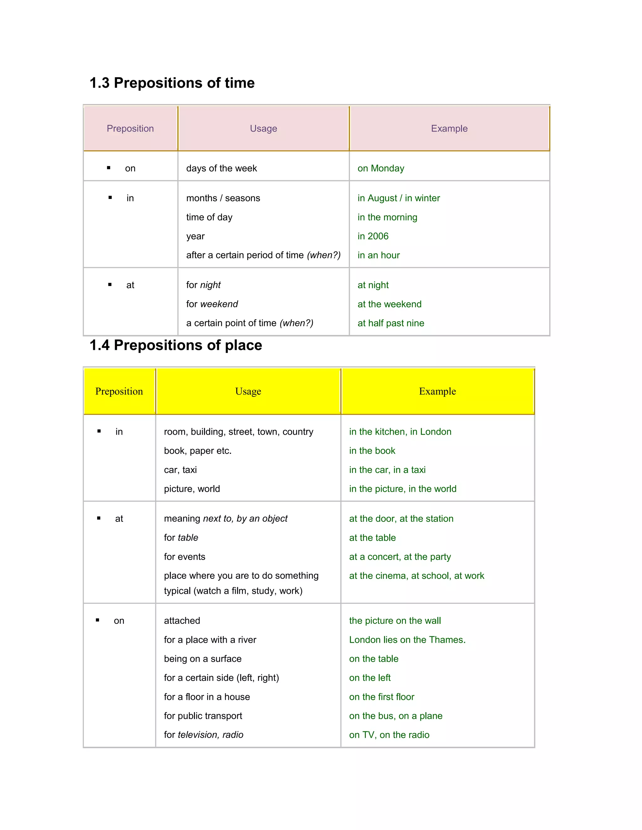 Prepositions module | DOCX