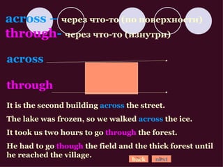 Prepositions Of Direction | PPT