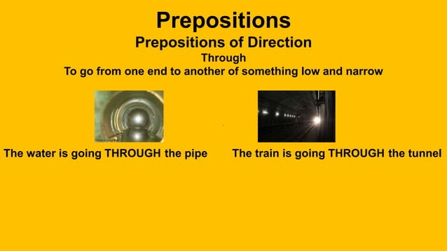 Prepositions of Direction | PPTX