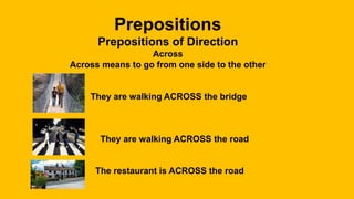 Prepositions of Direction | PPTX