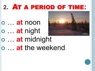 Prepositions of time | PPTX