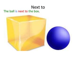 Prepositions of location | PPTX