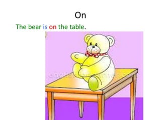 Prepositions of location | PPTX