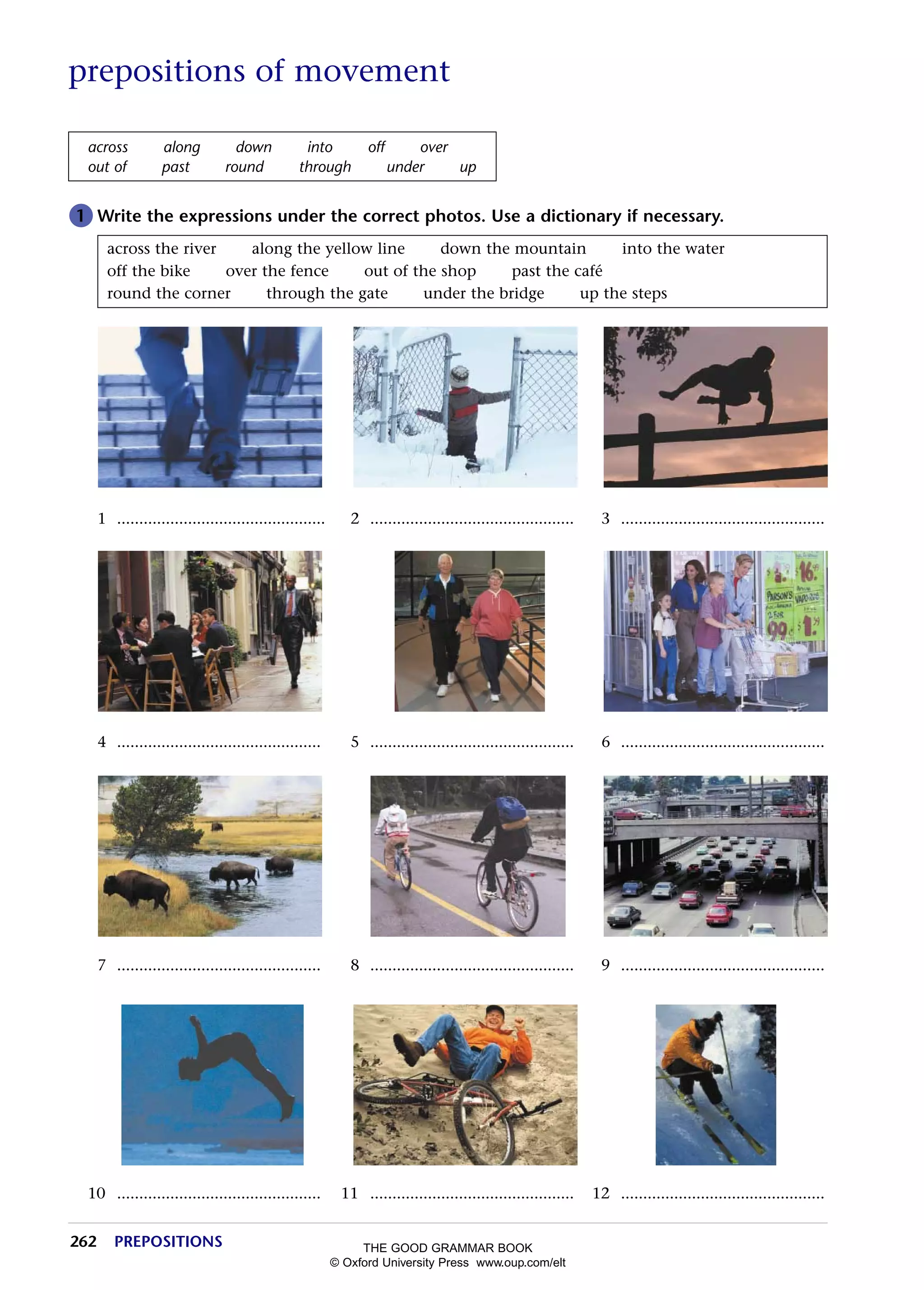 Prepositions of movement | PDF