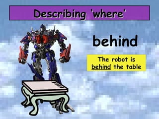 Tom's TEFL - Prepositions of Place | PPT