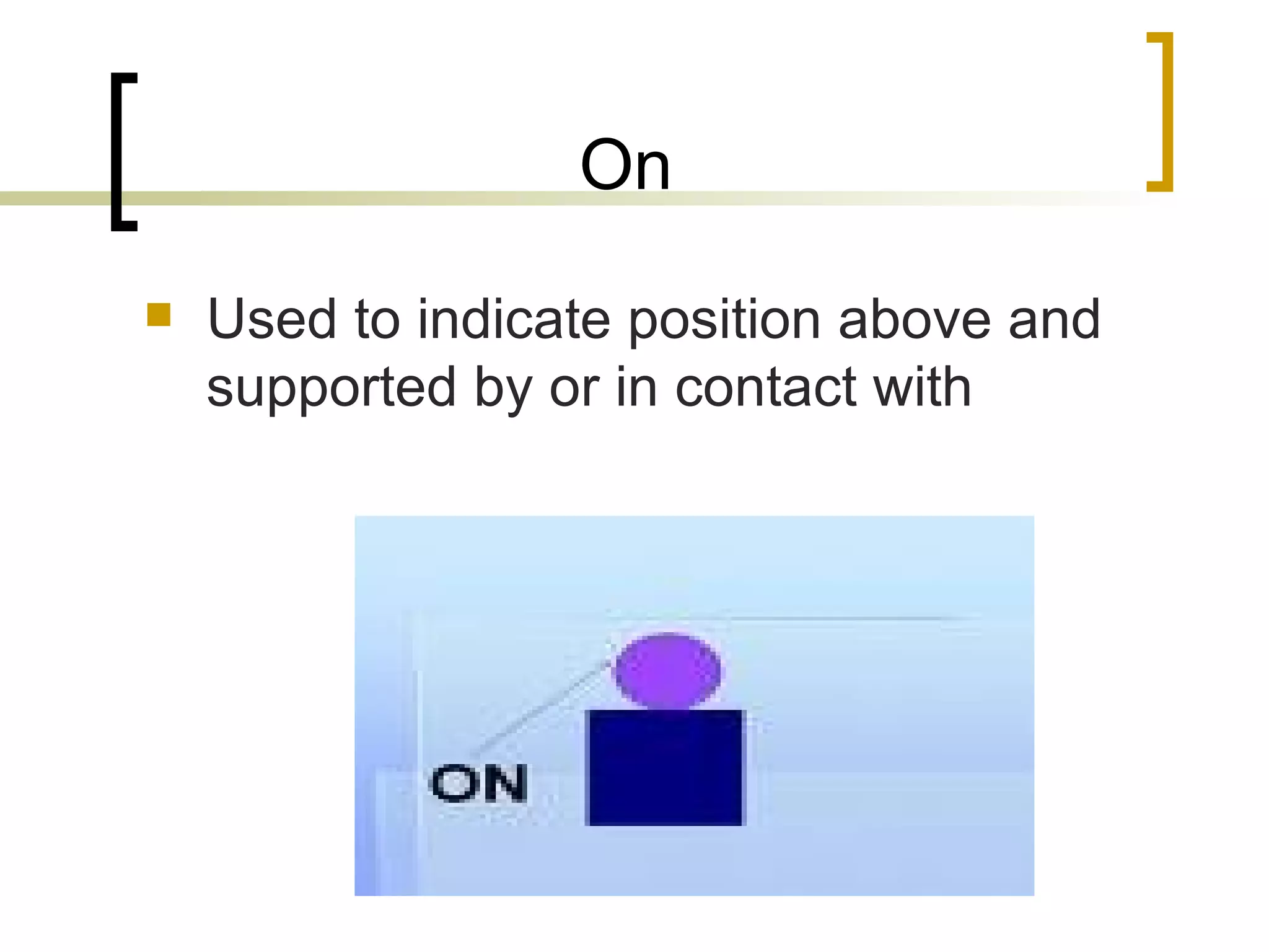 Prepositions of place | PPT