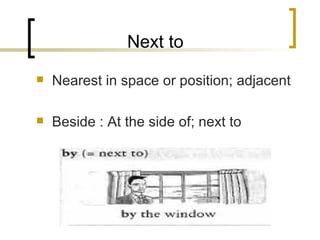 Prepositions of place | PPT