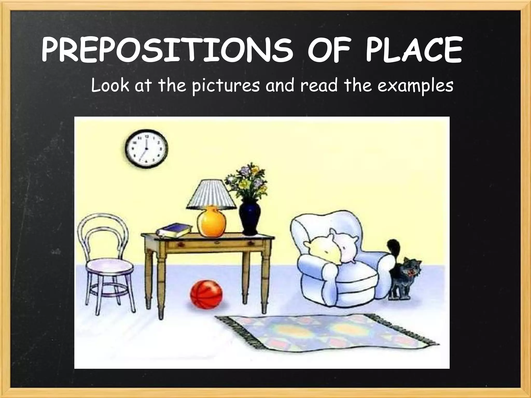 Prepositions of place | PPT