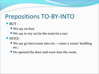 Prepositions of place | PPT