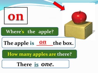 Prepositions of place | PPTX