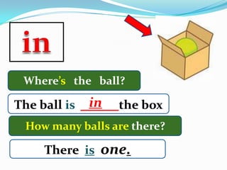 Prepositions of place | PPTX