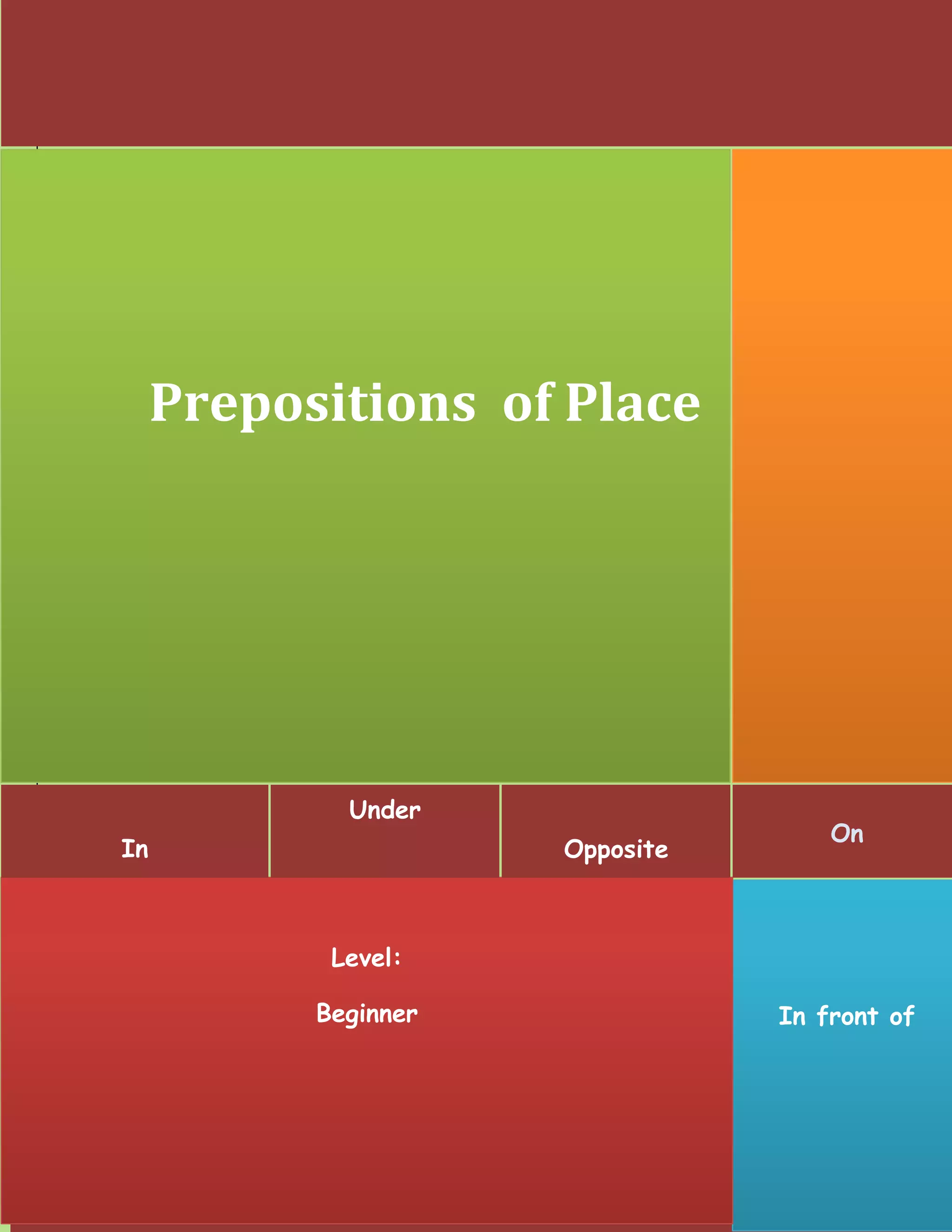 Prepositions of place | PDF