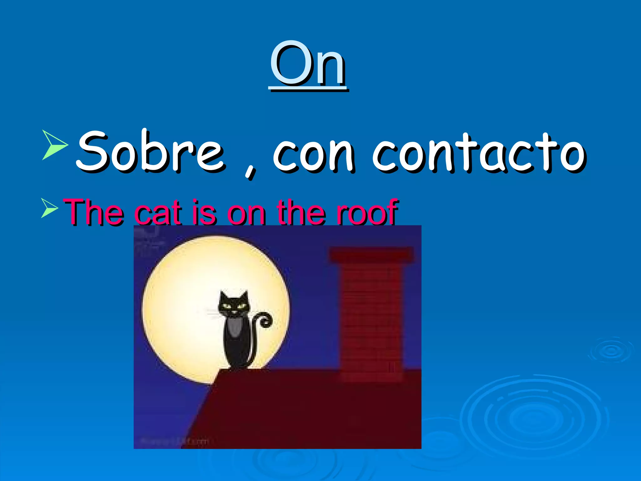 Prepositions of place | PPT