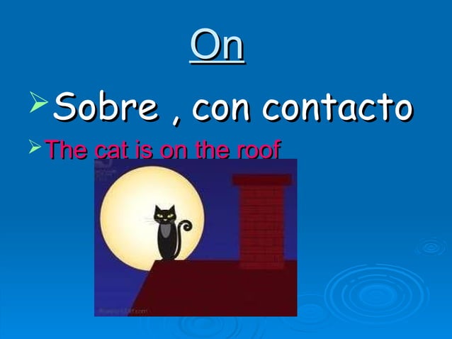 Prepositions of place | PPT