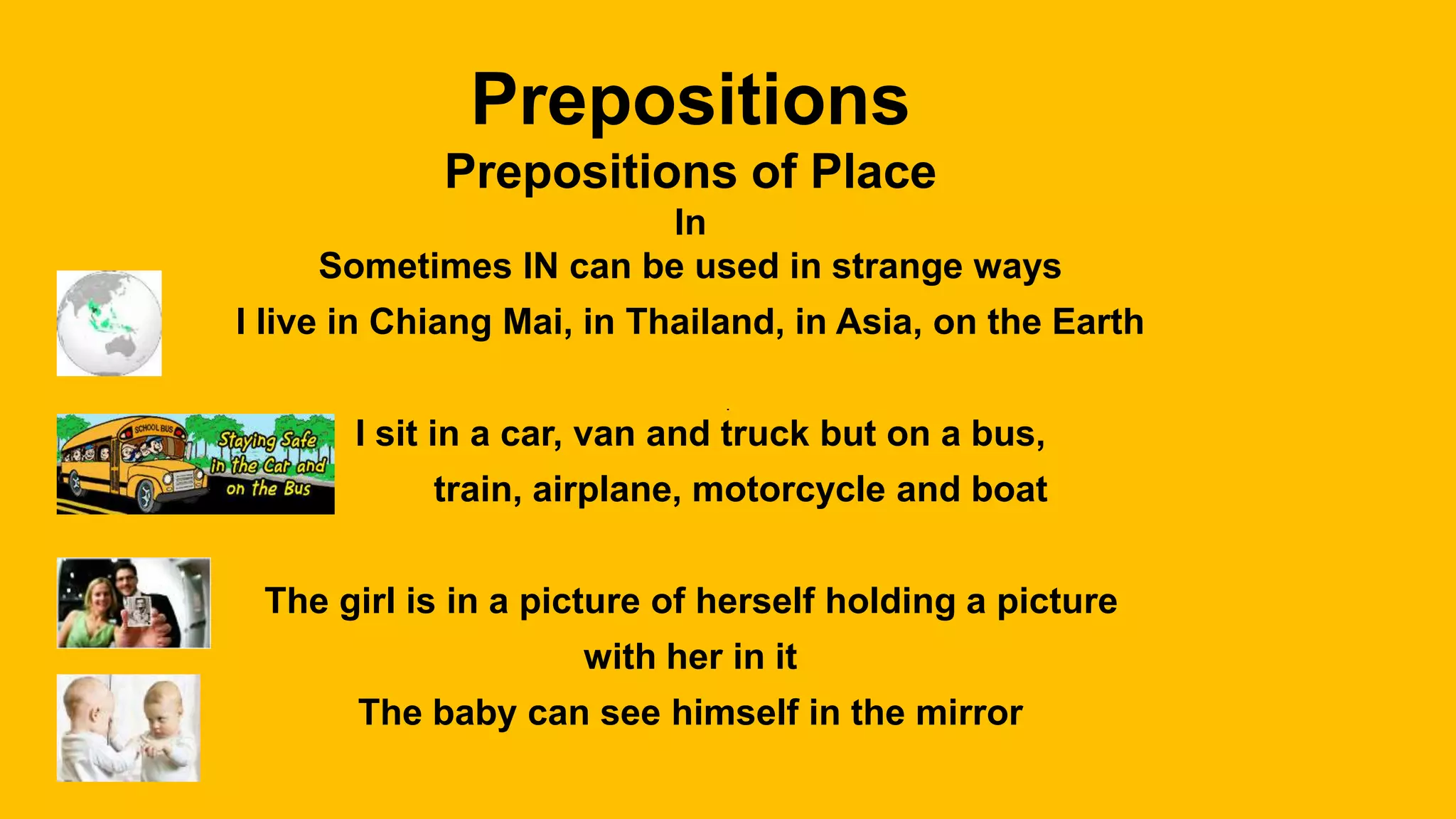 Prepositions of Place | PPTX