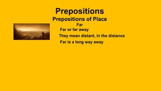 Prepositions of Place | PPTX