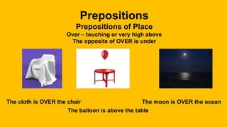 Prepositions of Place | PPTX