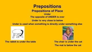 Prepositions of Place | PPTX