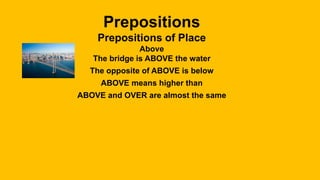 Prepositions of Place | PPTX
