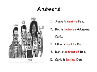 Prepositions of place | PPTX