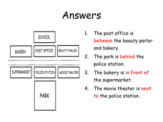Prepositions of place | PPTX