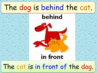 Prepositions of place | PPTX