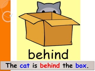 Prepositions Of Place Behind