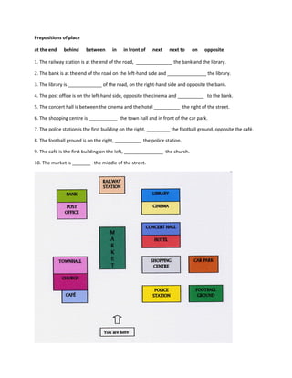 Prepositions of place | DOC | Bars & Restaurants | Attractions
