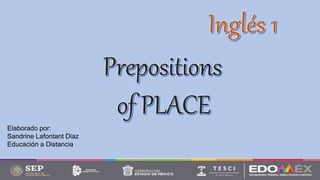 Prepositions of place | PPTX