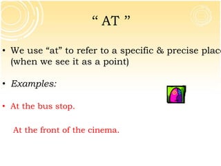 Prepositions of place | PPTX