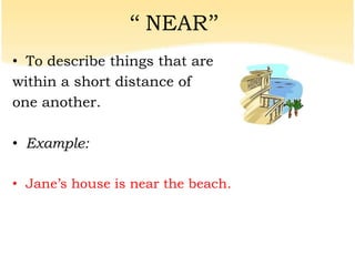 Prepositions of place | PPTX