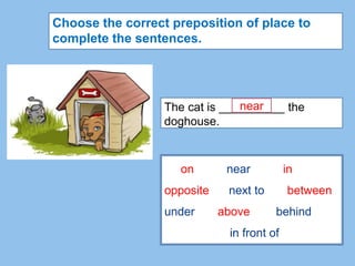Prepositions of place | PPT