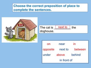 Prepositions of place | PPT